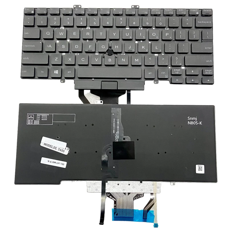 Backlit US Layout Keyboard with Trackball for Dell Latitude 5400 Laptop ...